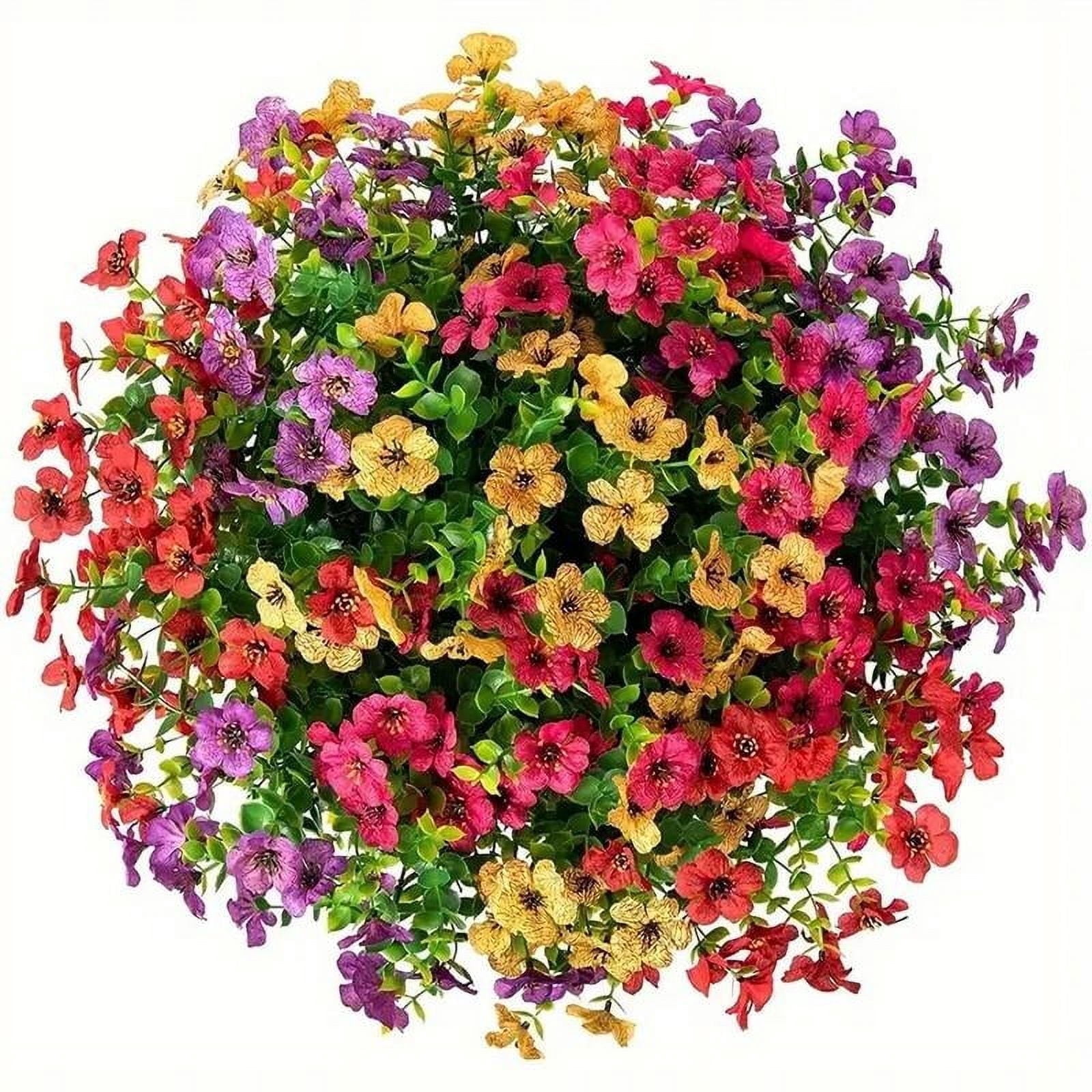 Free Shipping! On! Artificial Colorful Flowers 12pcs Decorative Bouquet ...