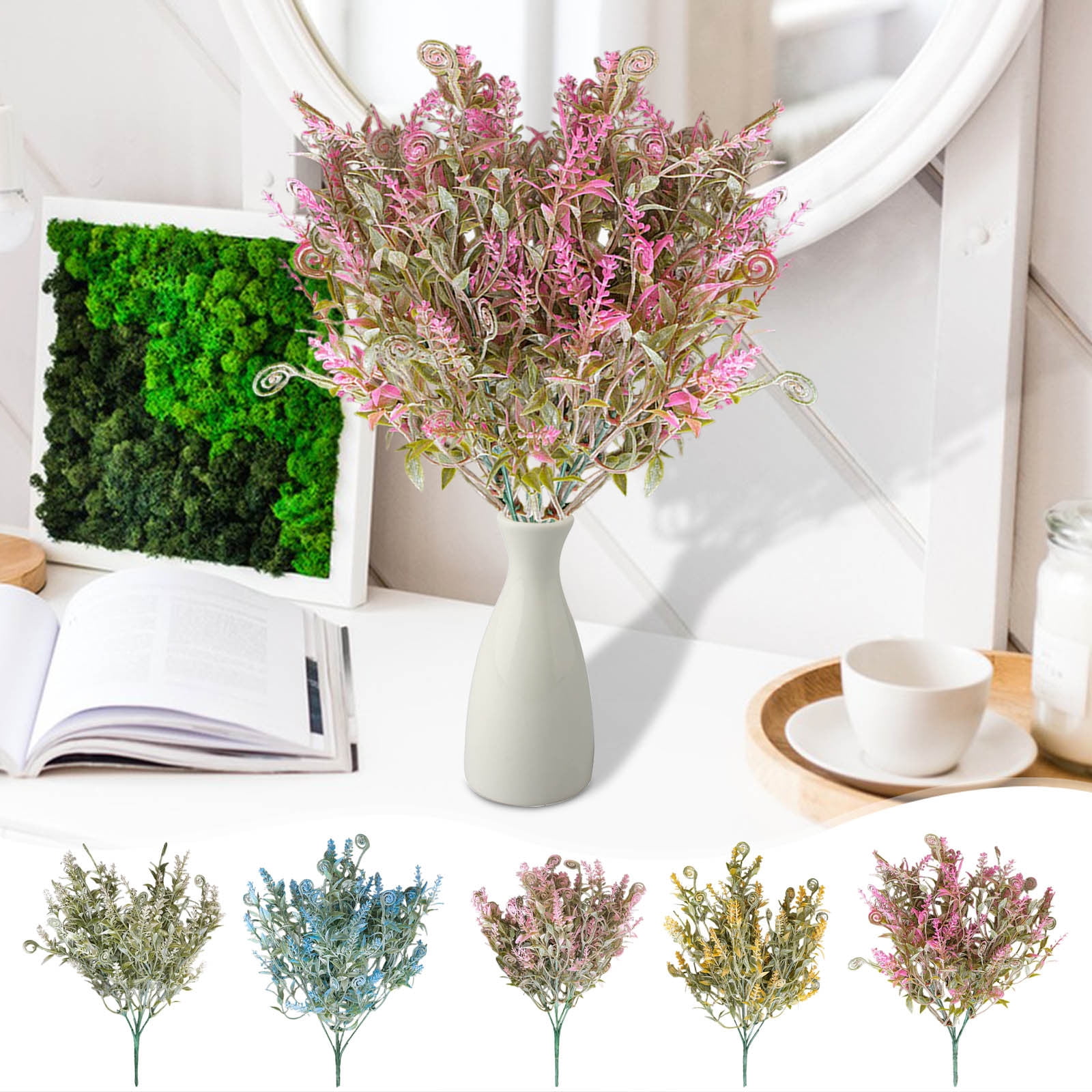 Artificial Flower Albuca Concordiana Baker Spring Summer Flowers Wedding Party Vase Bouquet ...