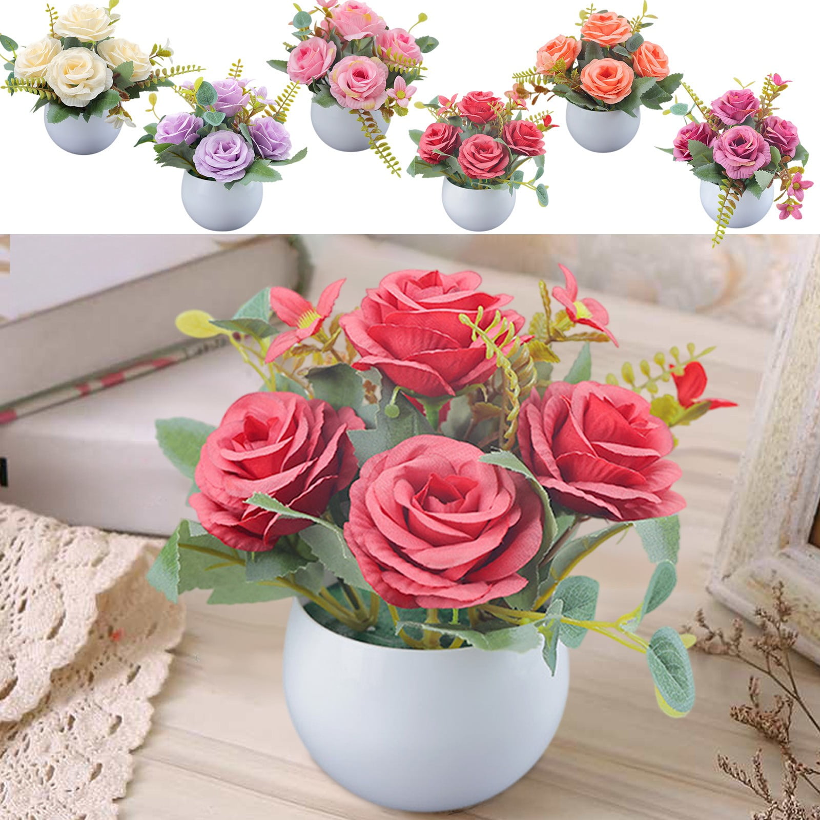 Artificial Flower Arrangement | Realistic Polyester & PE Petals ...