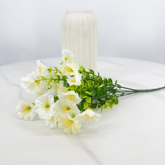 Artificial Flower Arrangement Trumpet Vine with Green Vines, Faux ...