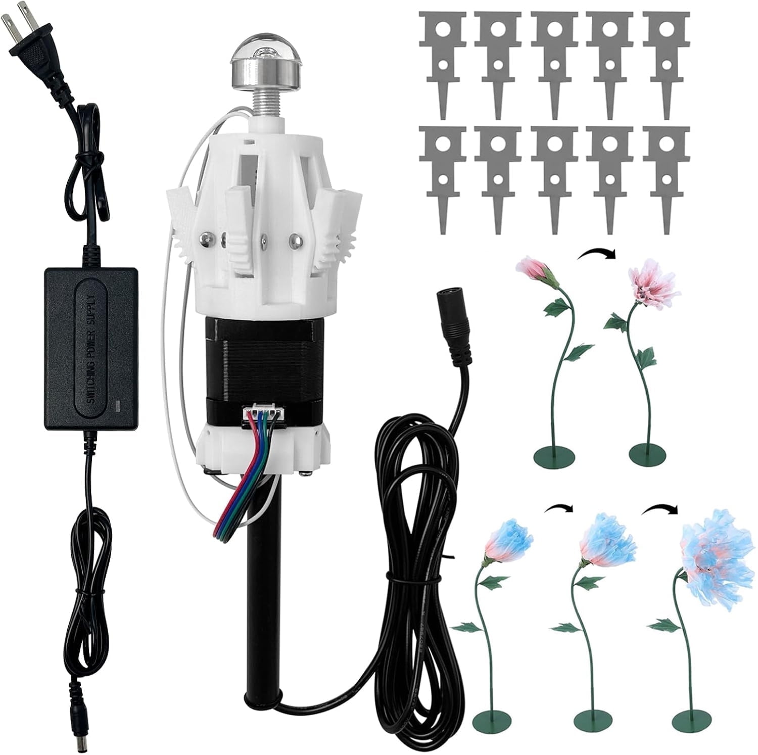 Artificial Flower Automatic Open Closing Motor Mechanical Moving ...