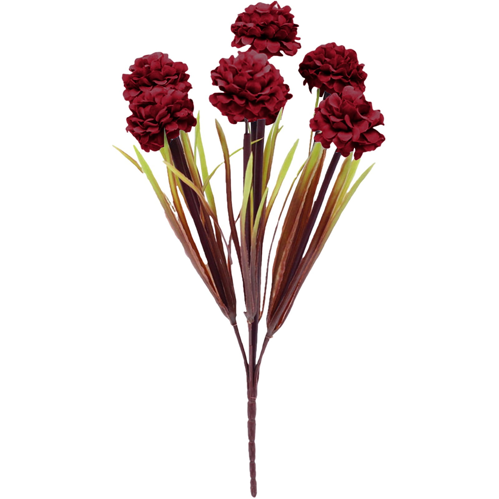 Artificial Flower Bouquet, 7-Head Hydrangea and Chrysanthemum Silk ...