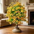 Artificial Flower Bouquet Centerpiece, Realistic Faux Floral Table ...