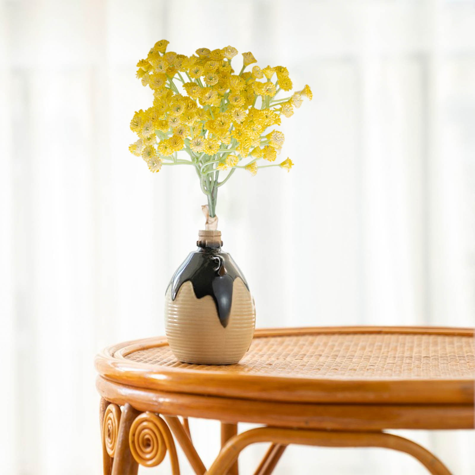 Artificial Flower Bouquet,Home Wall Decoration,12-Stem Arrangement ...