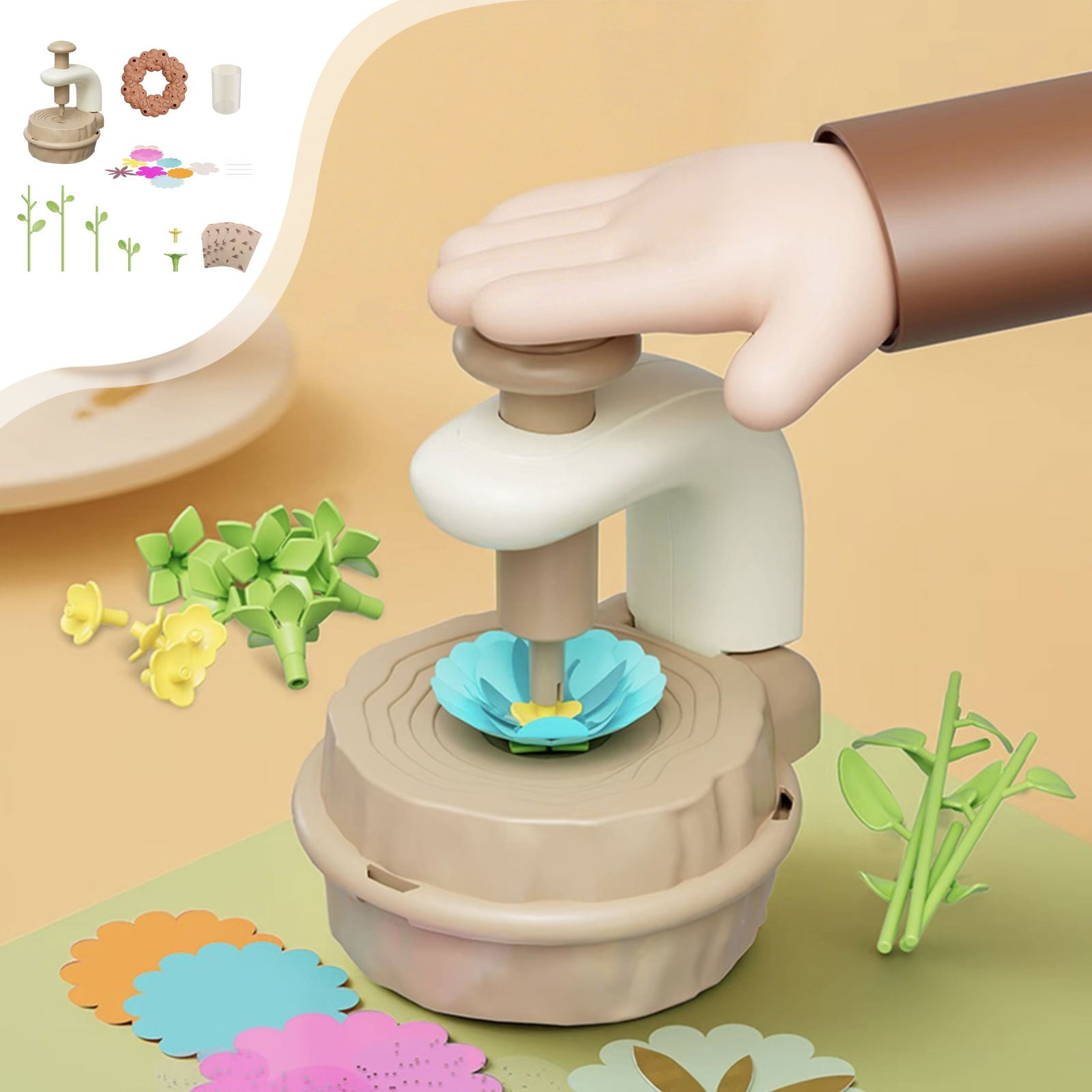 Artificial Flower Bouquet Kit, DIY Handicraft Flower Making Set ...