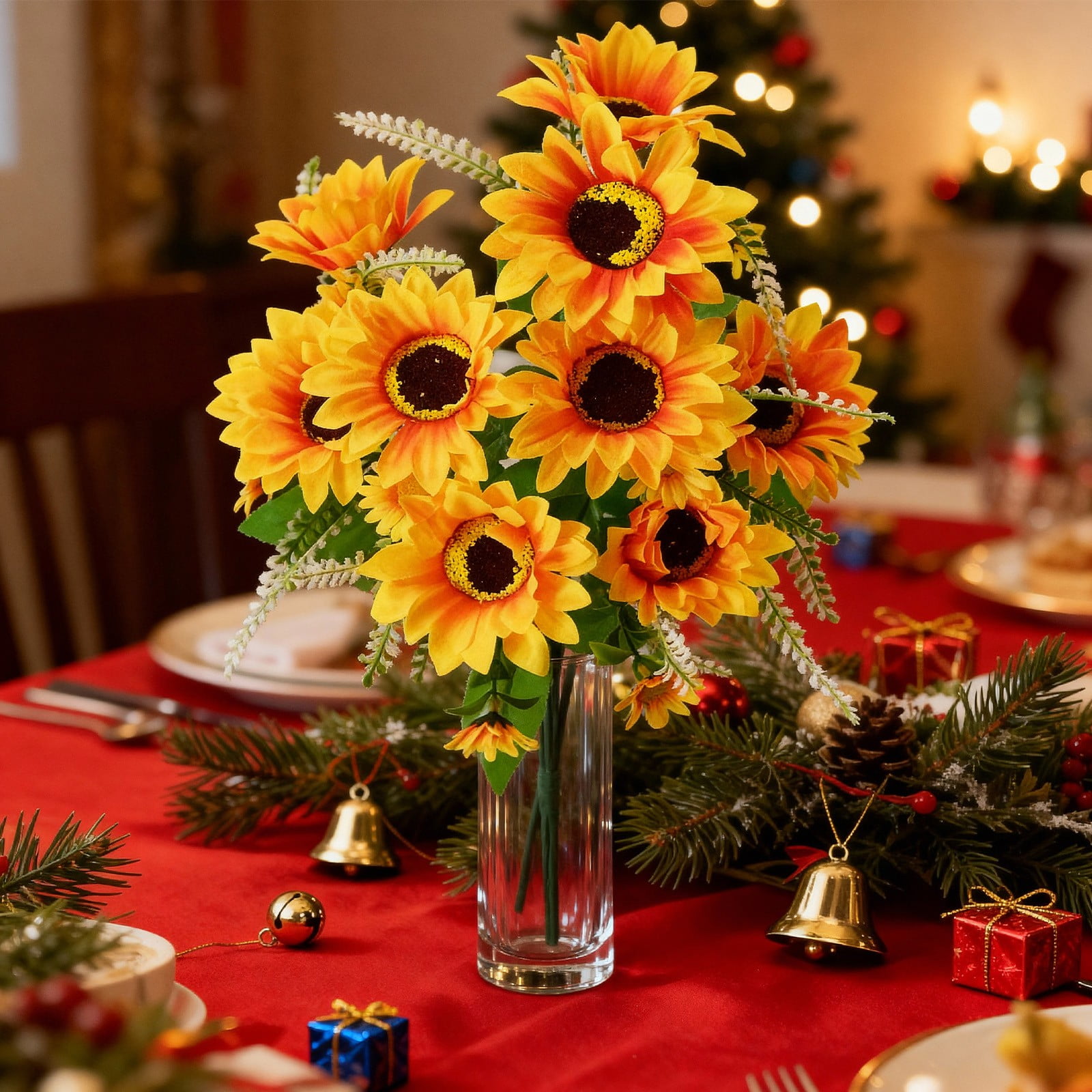 Artificial Flower Bouquet | Plastic Simulated Blooms | Home Office ...