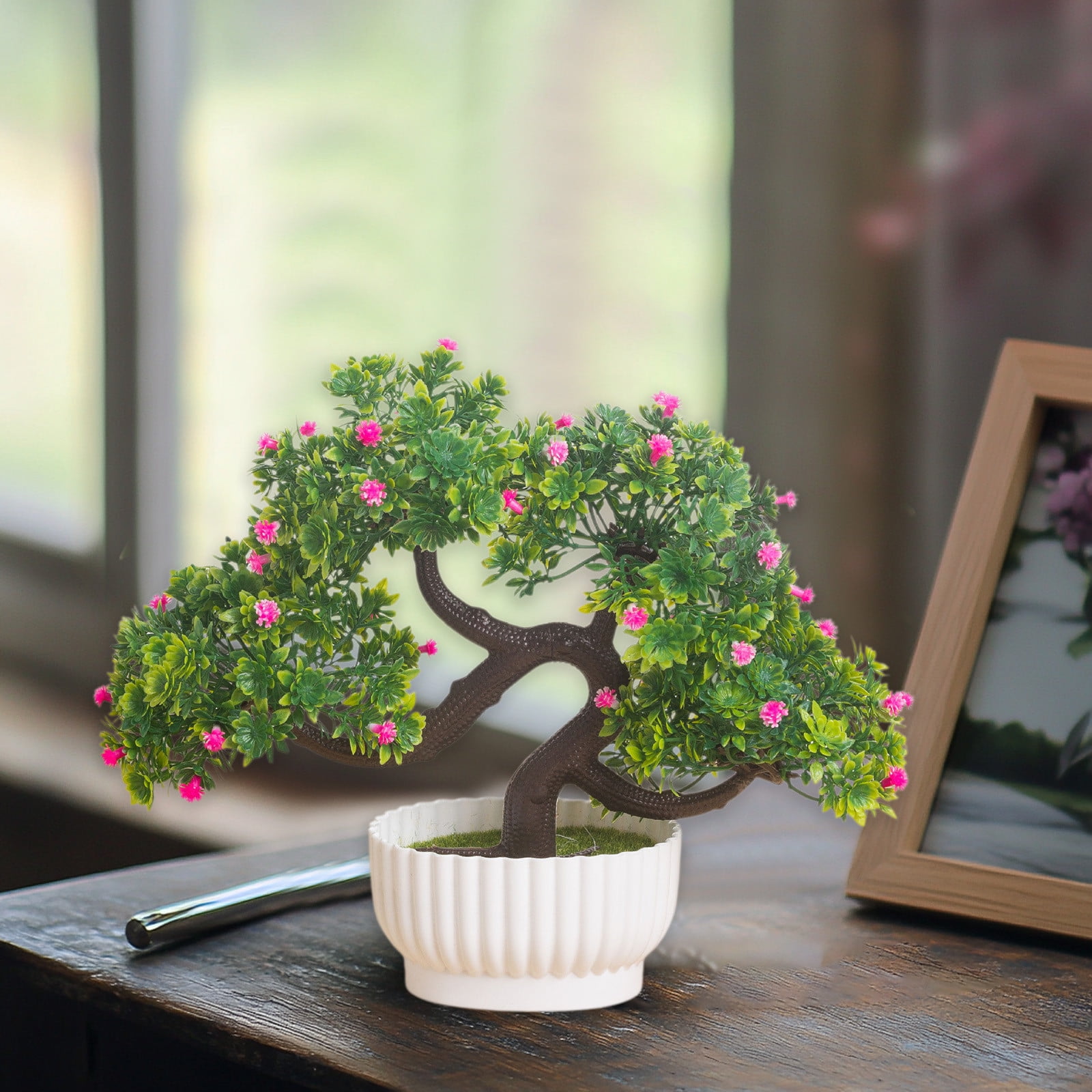 Artificial Flower Bouquet Potted Plant | Realistic Plastic Faux Floral ...