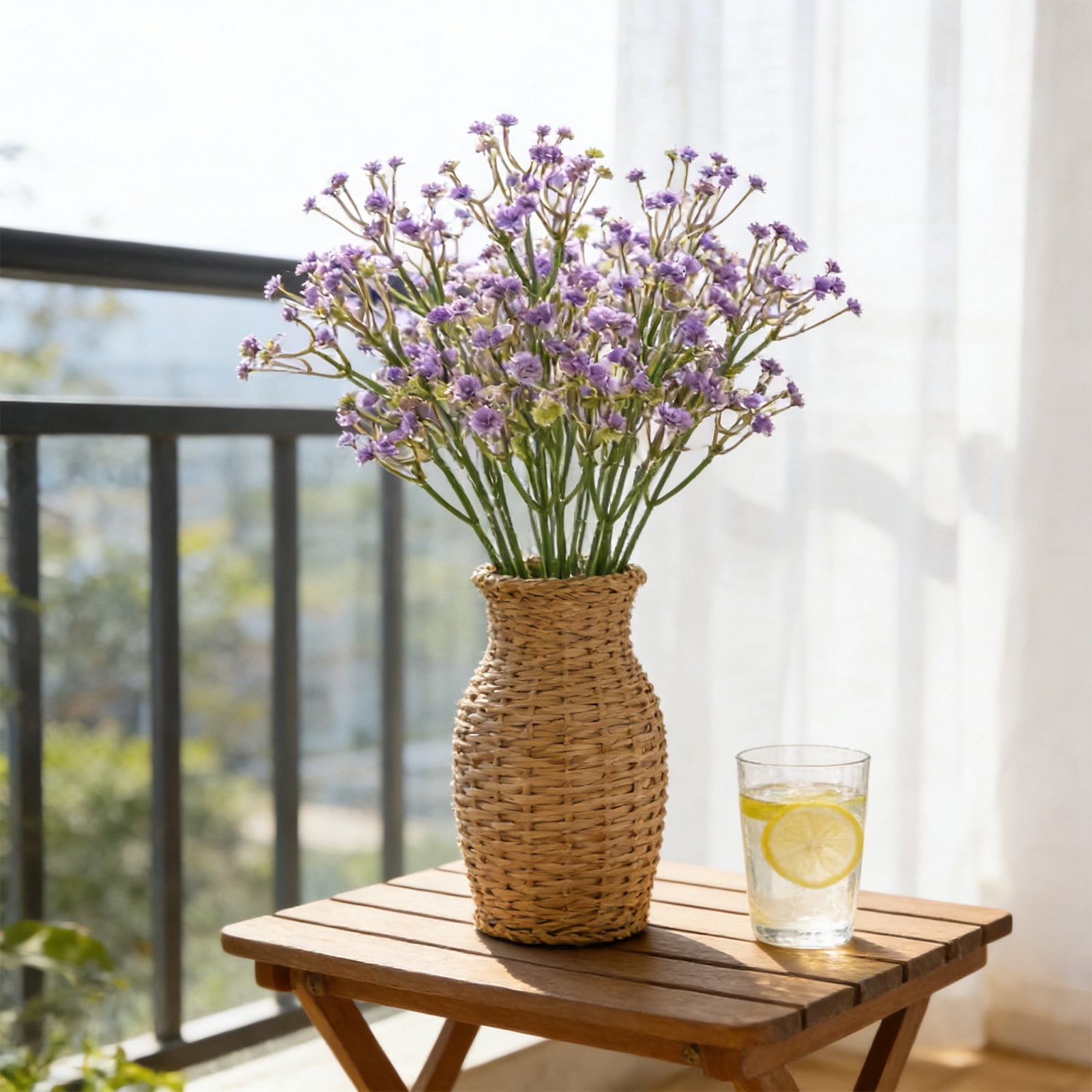Artificial Flower Bouquet Realistic 's Breath Plastic Arrangement ...