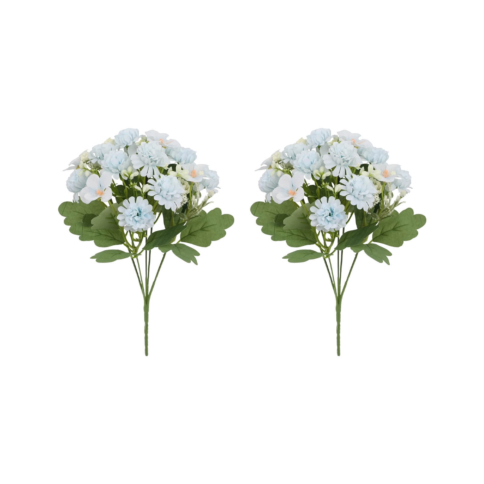 Artificial Flower Bouquet Set, 2-Piece Hydrangea Decor, Long-Lasting ...
