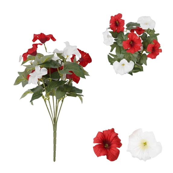 Artificial Flower Bouquet | Silk-Like Plastic Spring Grass with Violet ...
