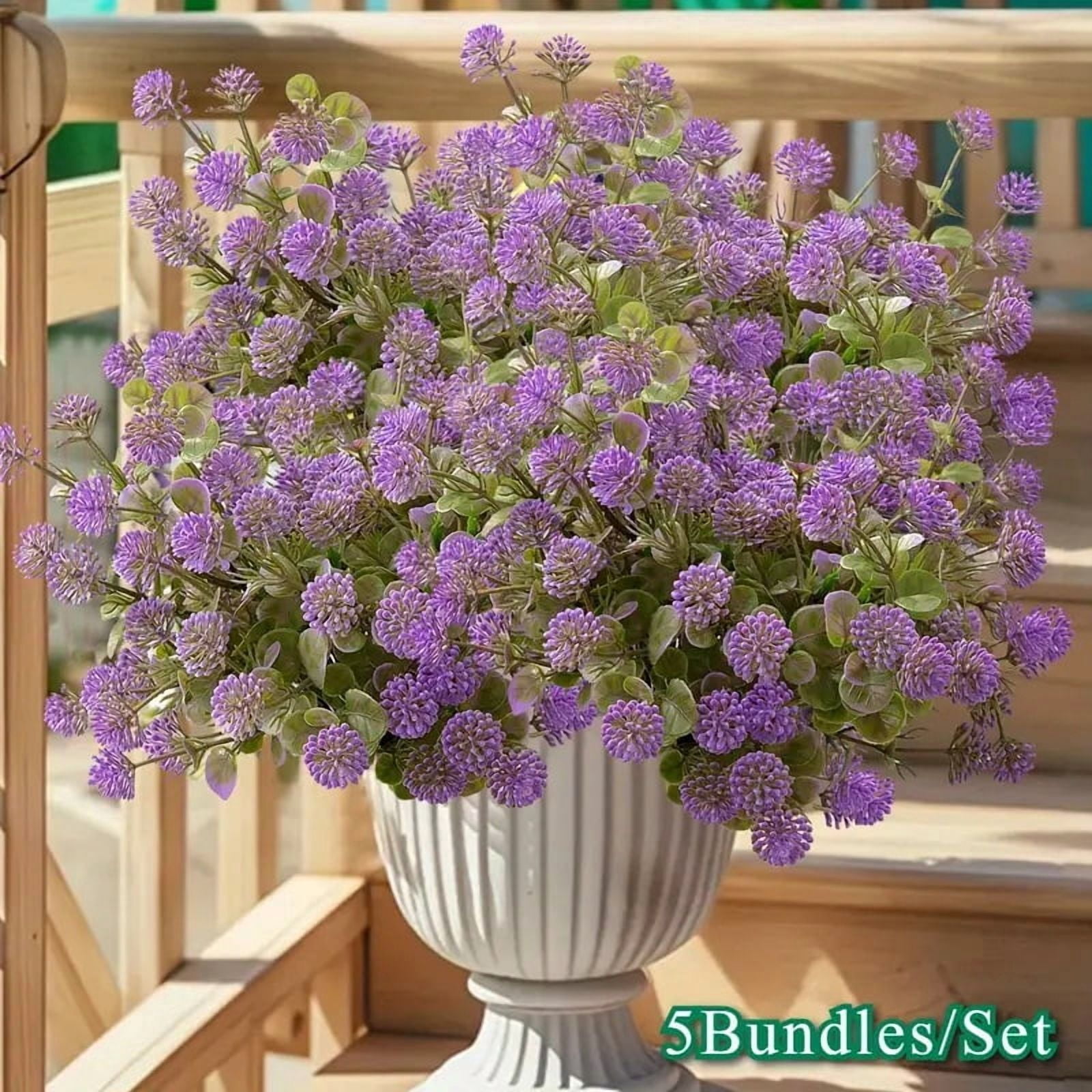 Artificial Flower Bouquets - 5 Bouquets of Seven-Pointed Holly, Baby's ...