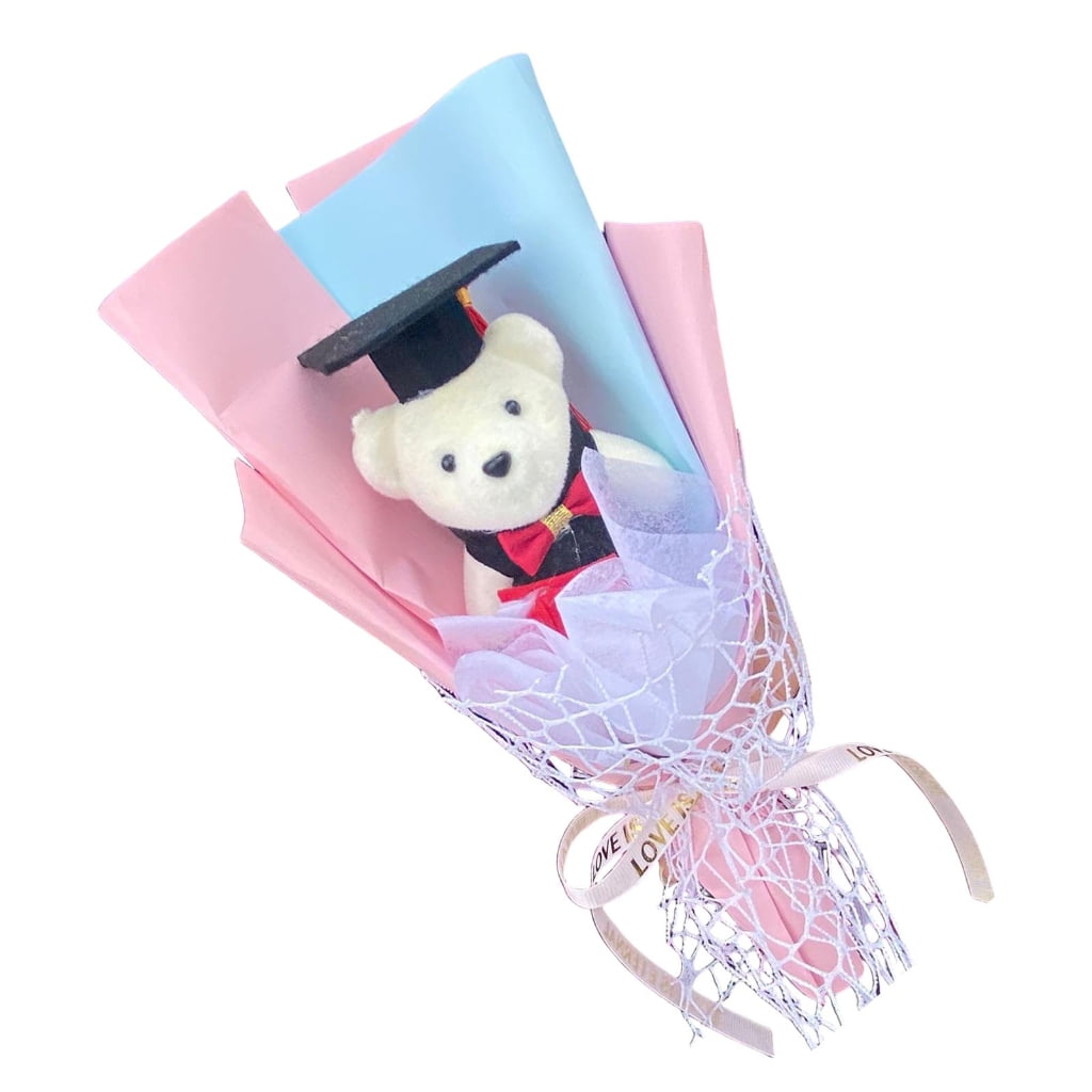 Artificial Flower Bouquets Cartoon Toy Bear Bouquet Graduation Bouquets ...