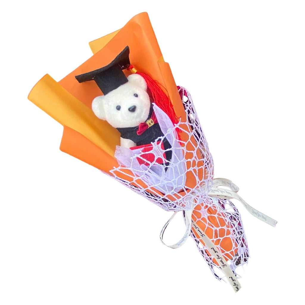Artificial Flower Bouquets Cartoon Toy Bear Bouquet Graduation Bouquets ...