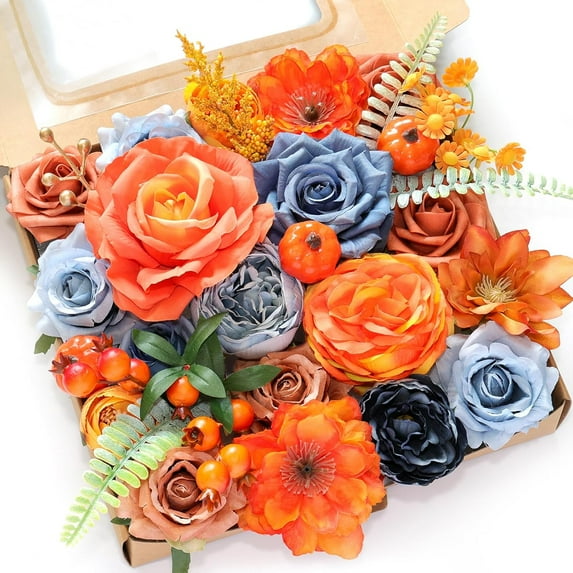 Artificial Flower Box Set Silk DIY Center Cake Decoration Wedding ...