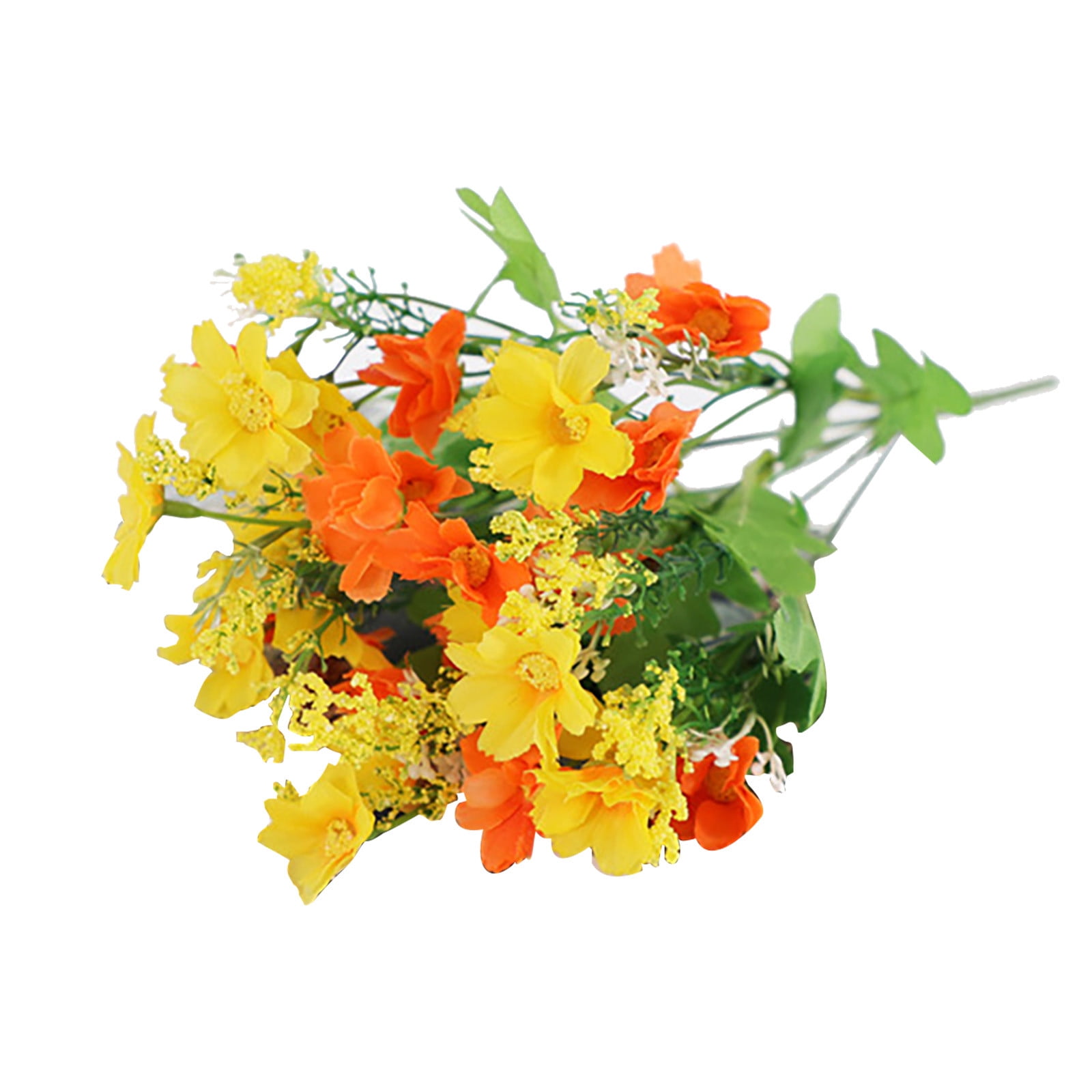 Artificial Flower Bundles Verdsylv Artificial Daisy Spray, Faux Wildflower Silk Shrub Bundles ...