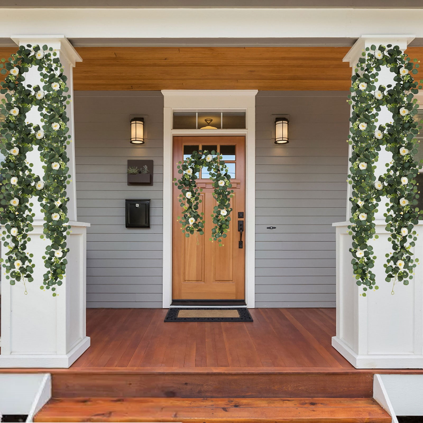 Artificial Flower C,Artificial Vines Garland with Flowers Hanging ...