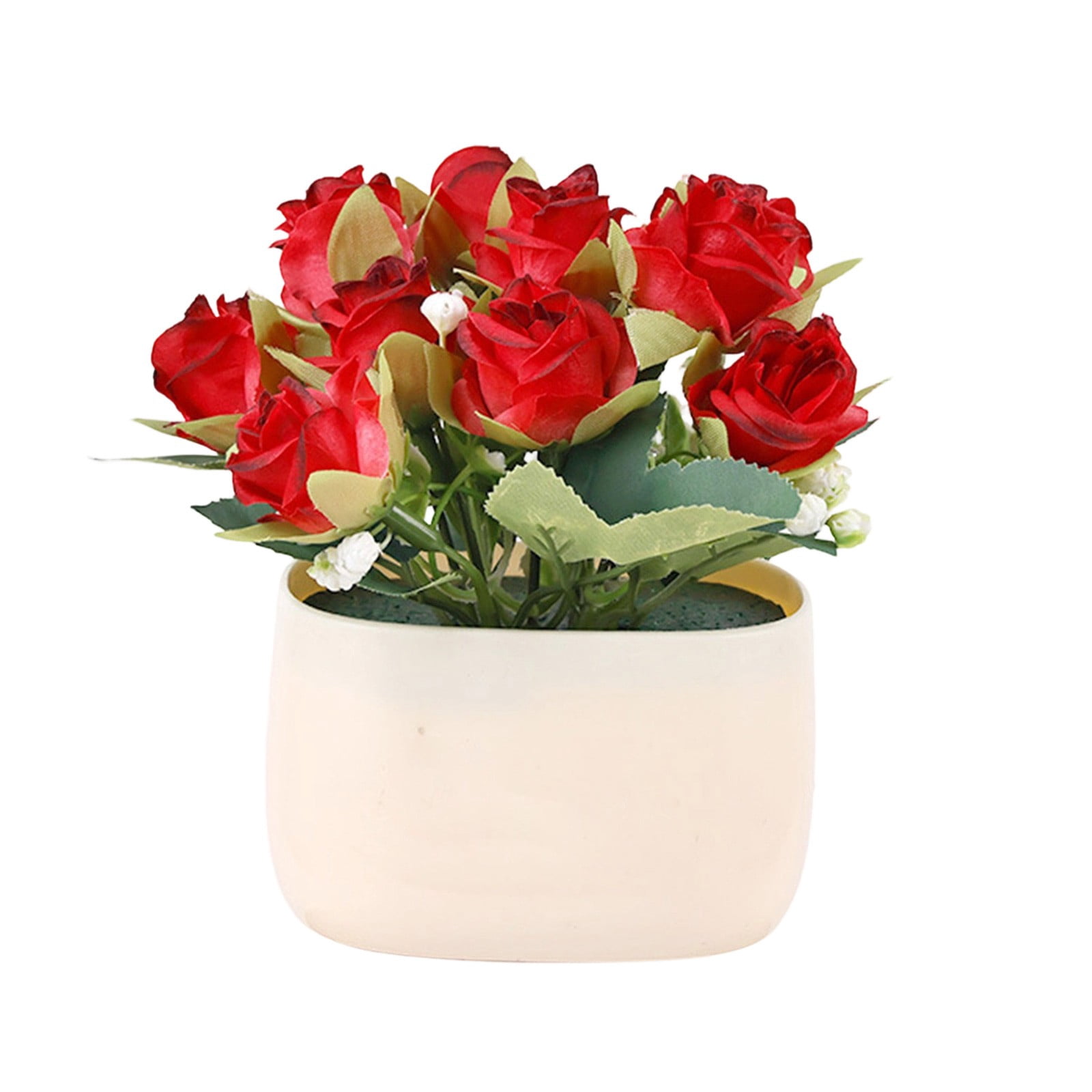 Artificial Flower Decorationfake Flower Bouquet with Vase ...