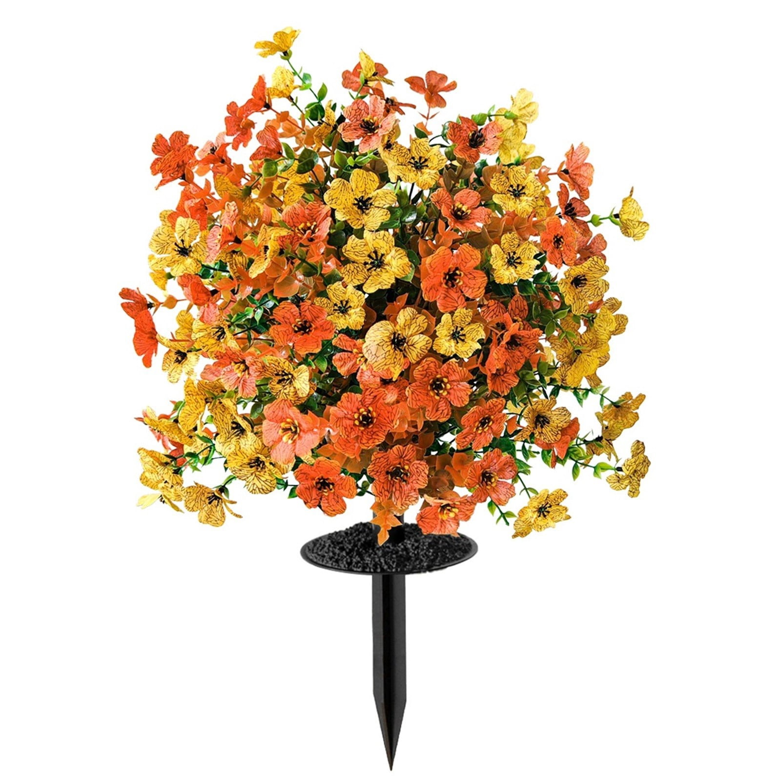 Artificial Flower with Detachable Garden Stake,Includes 105 Flowers ...