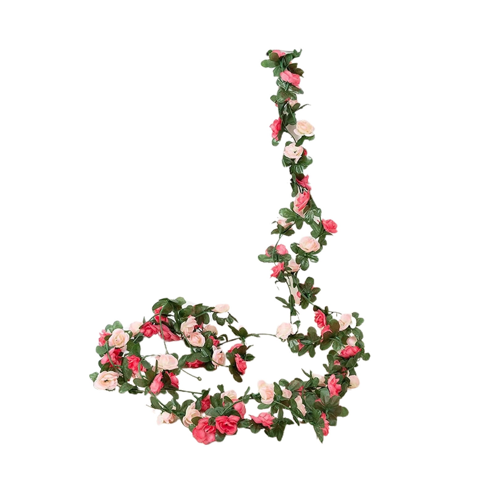 Artificial Flower Garland, 45 Heads Small Rose Vine for Wedding Arch ...