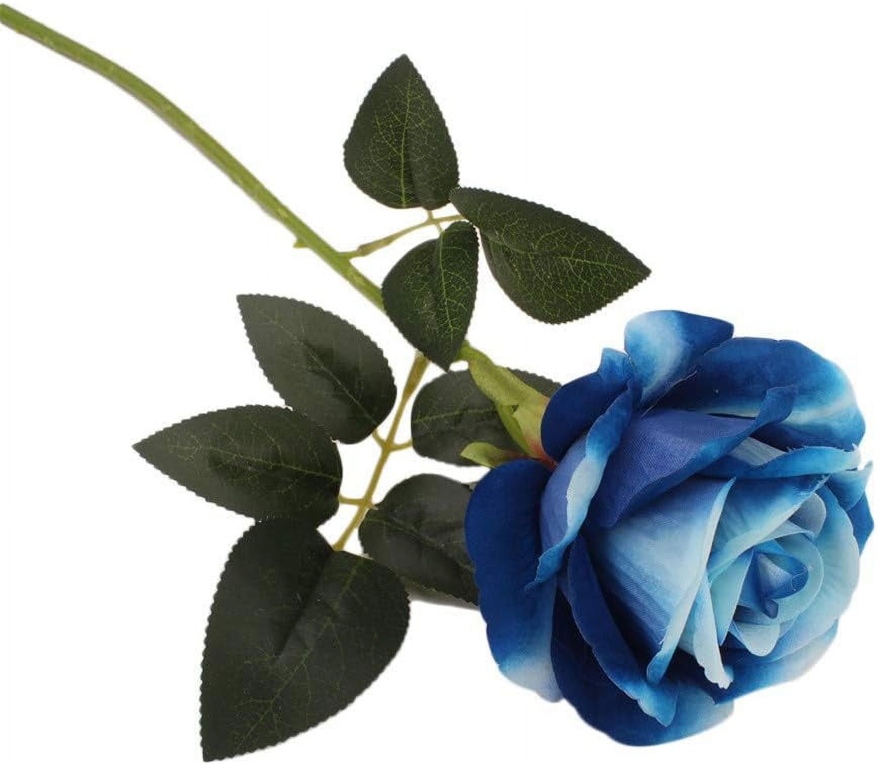 Artificial Flower Garland White Silk Roses with Stems Realistic Fake ...