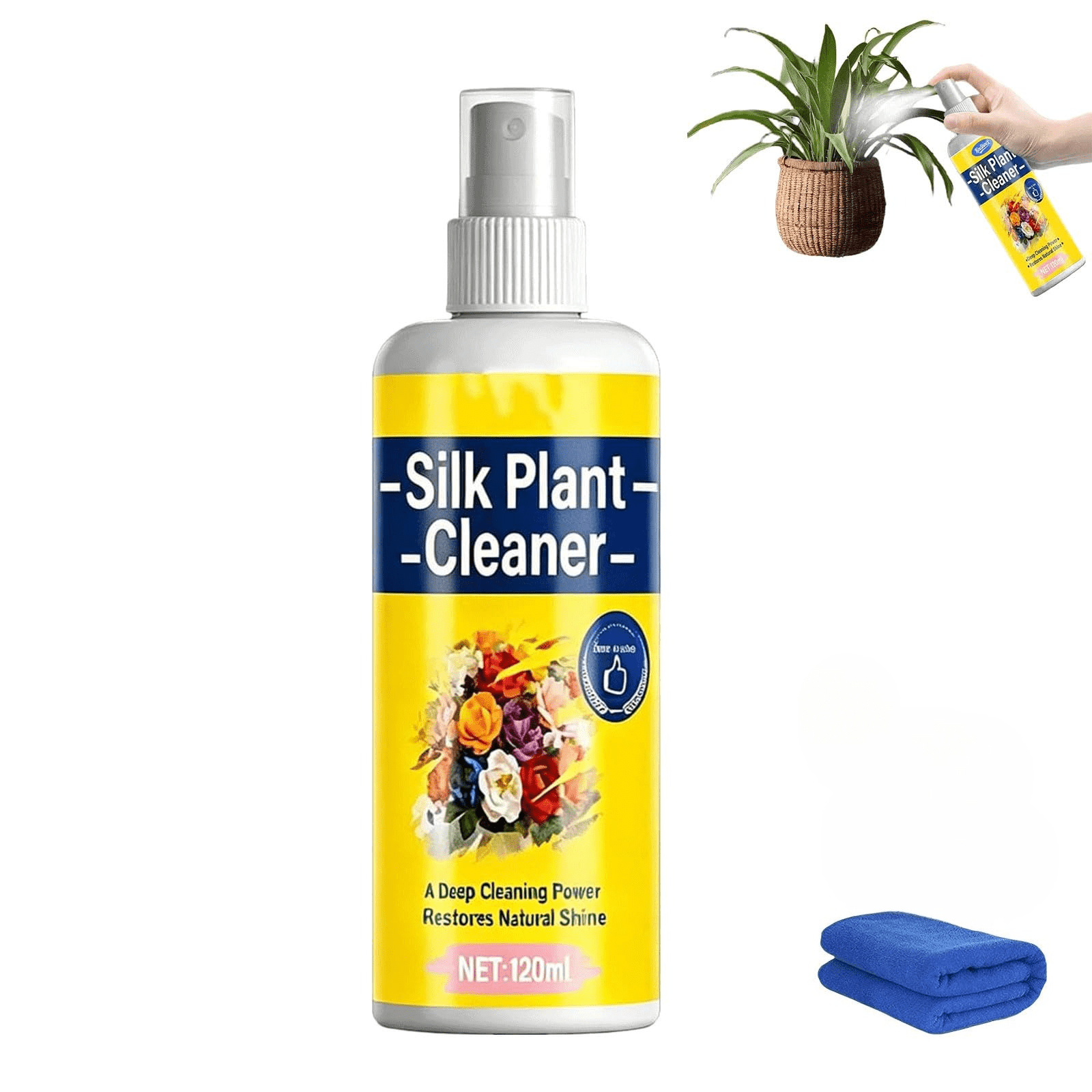 Artificial Flower & Plant Cleaner,120ml Silk Flower and Artificial ...