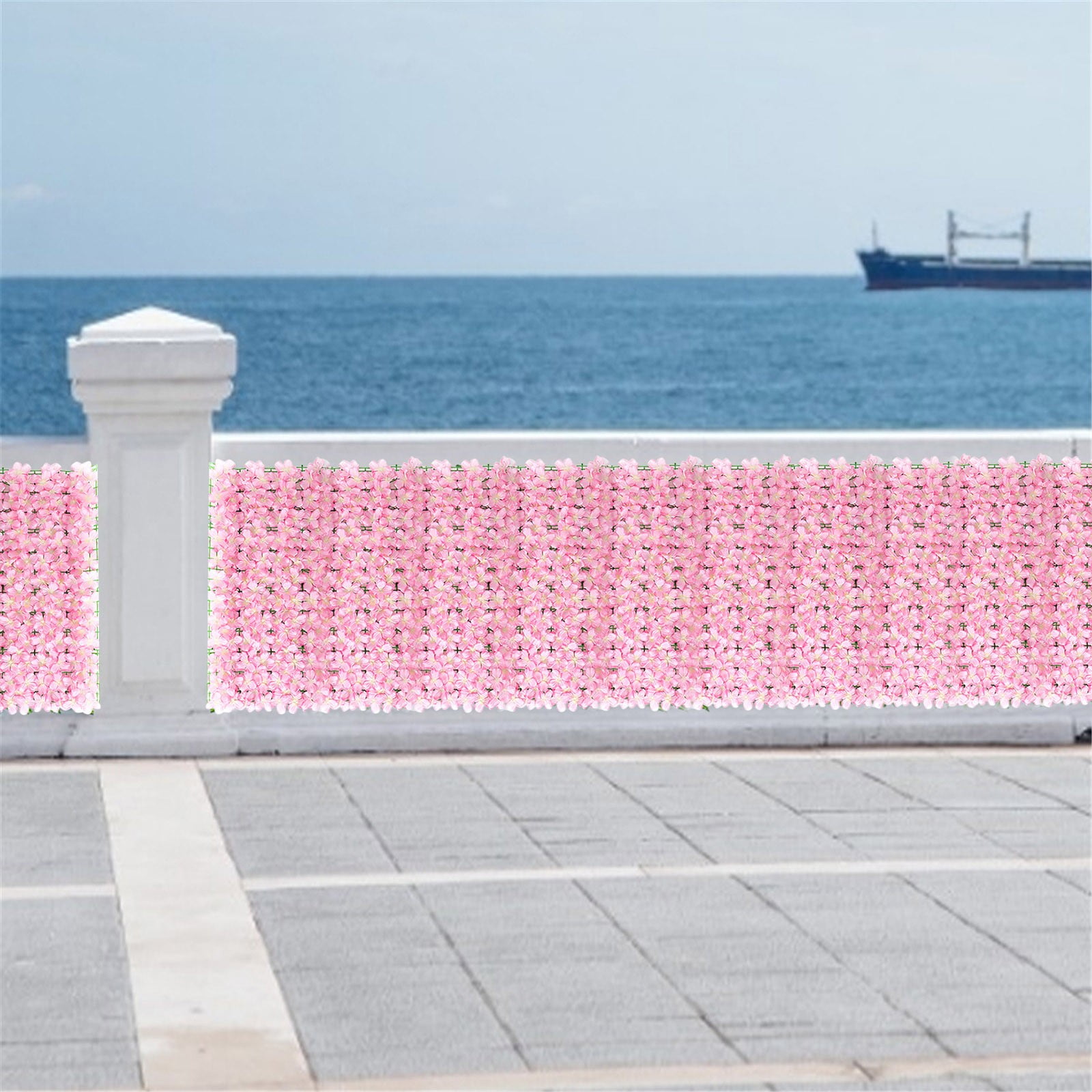 Artificial Flower Privacy Screen Fence Outdoor Decorative Fence ...