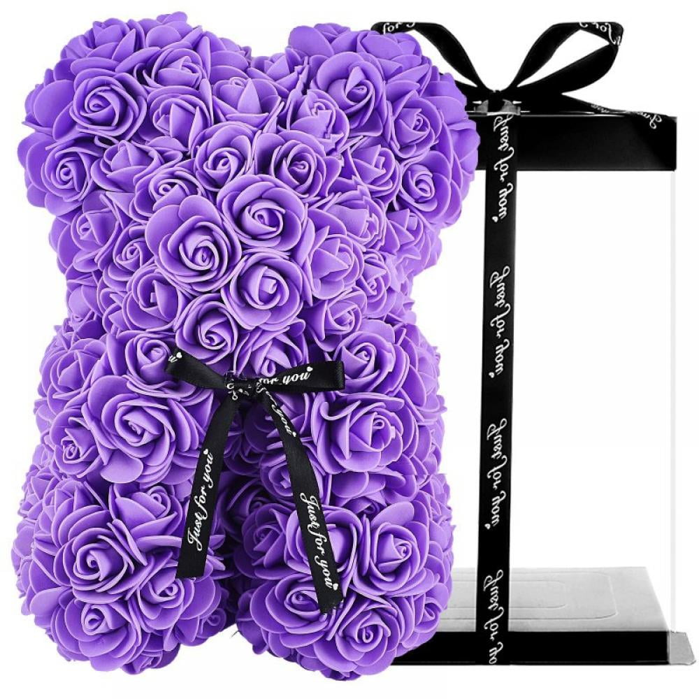 Artificial Flower Rose Bear, Rose Bear, Bear Flower, Forever Rose ...
