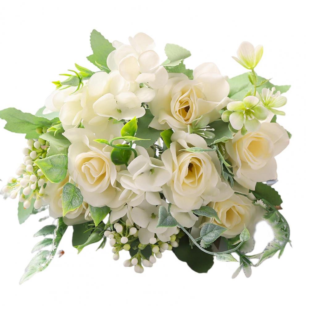 Coolmade Wedding Arch Rose Flowers, 25 Inch Rustic Artificial Floral ...