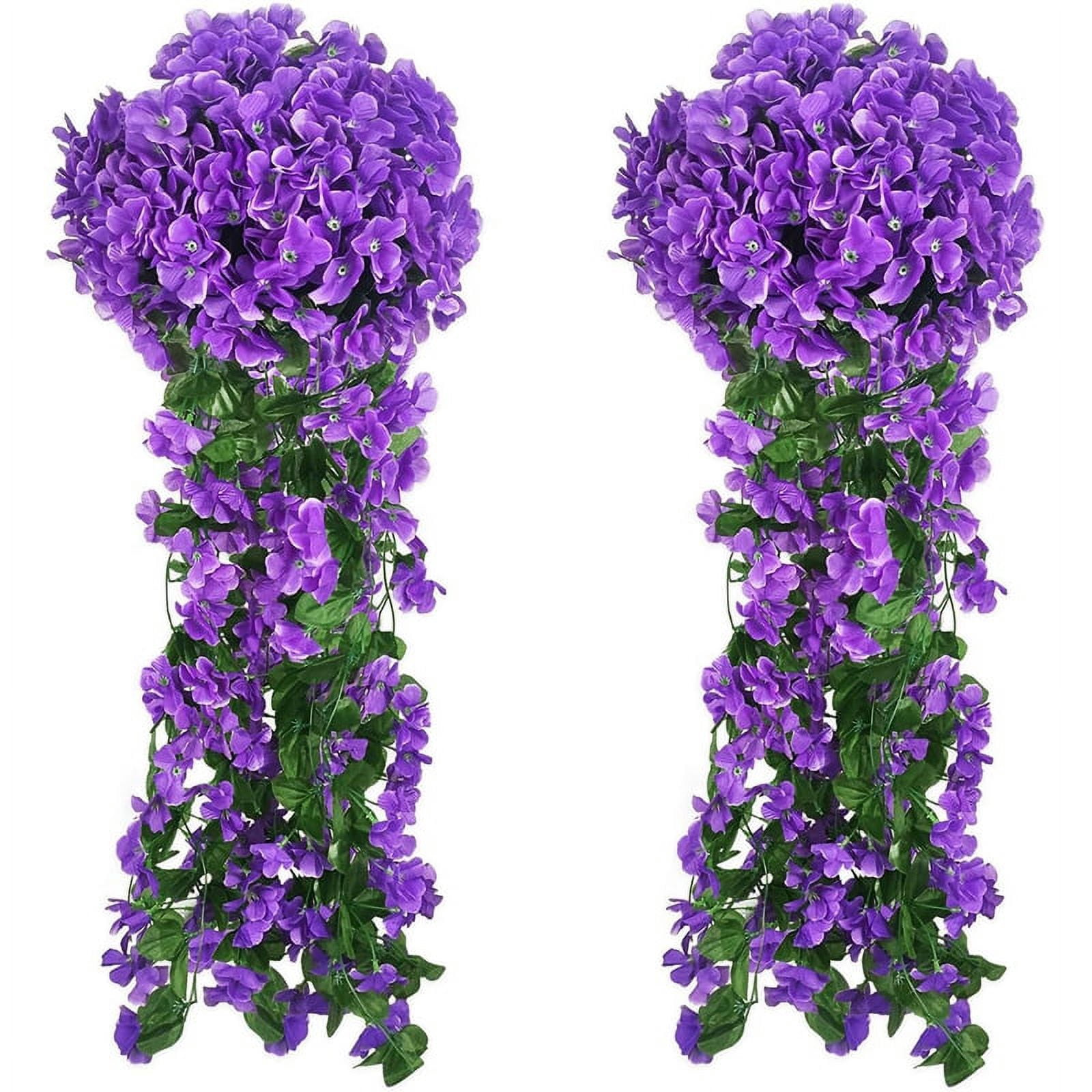 Artificial Flower Silk Violet Wall Hanging Wedding Scene Decor Home ...