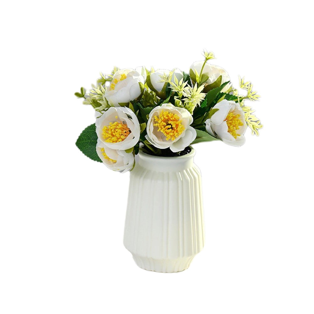 Artificial Flower Small Peony Simulation Potted Plant - Elegant Home ...
