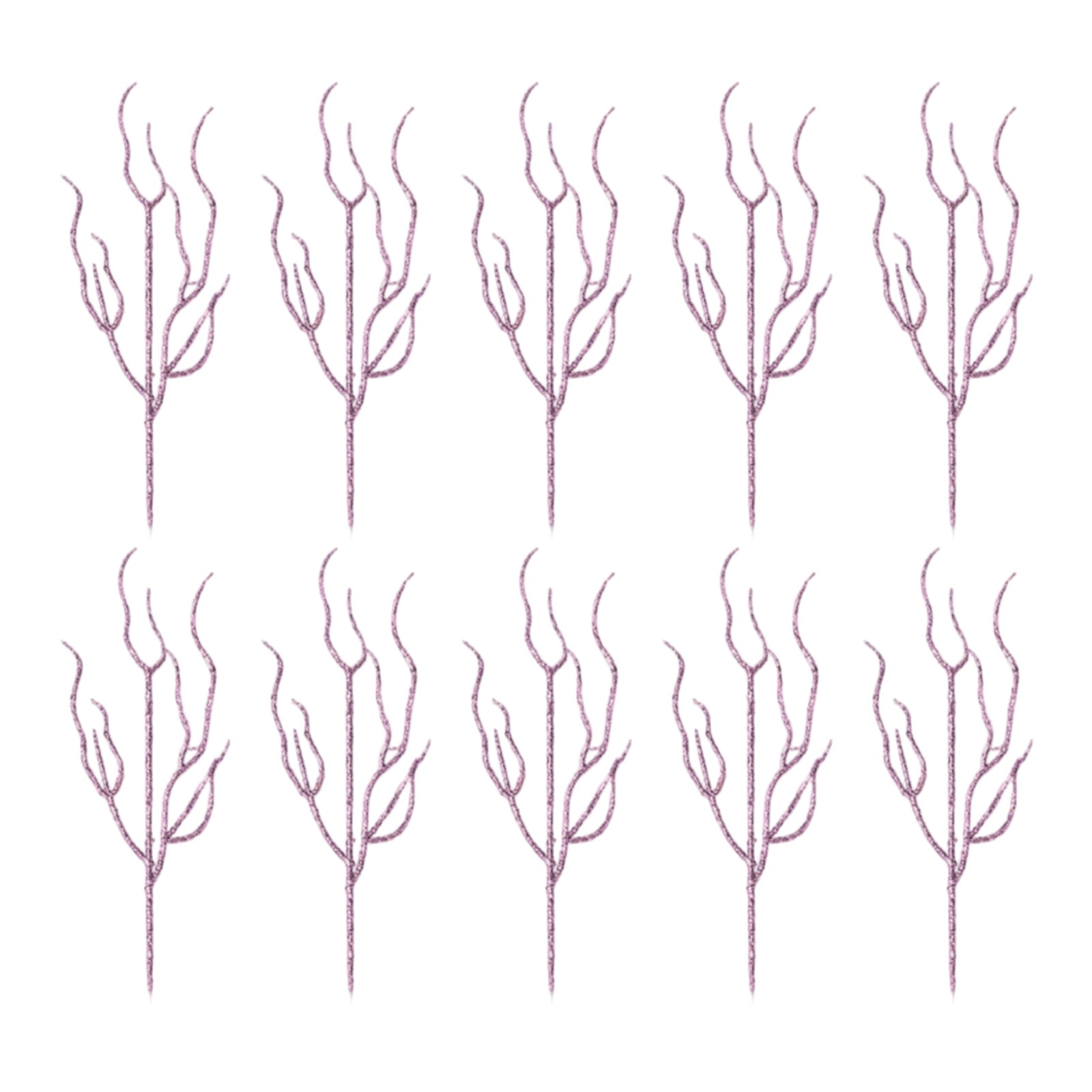 Artificial Flower Stems Pack of 10pcs Shatterproof Plastic Branch Faux ...