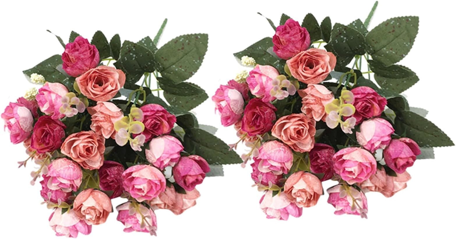 Artificial Flower Stems Real Looking Antique Gold Foam Fake Roses Fake ...