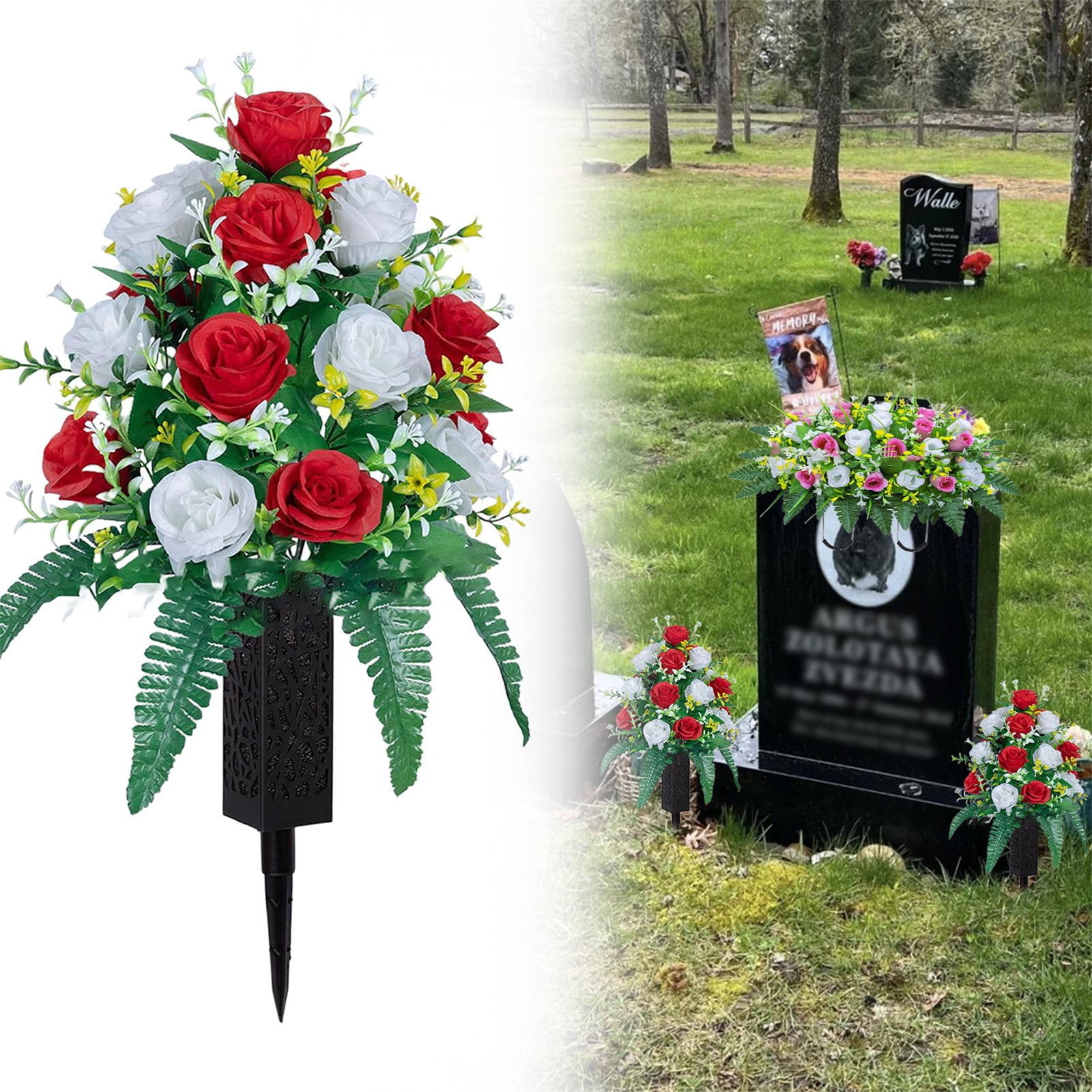 Artificial Flower Tombstone Bouquet Funeral Bouquet Style 153 ...