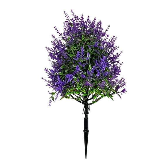 Artificial Flower Topiary Ball with Spikes, Outdoor UV Resistant Faux ...