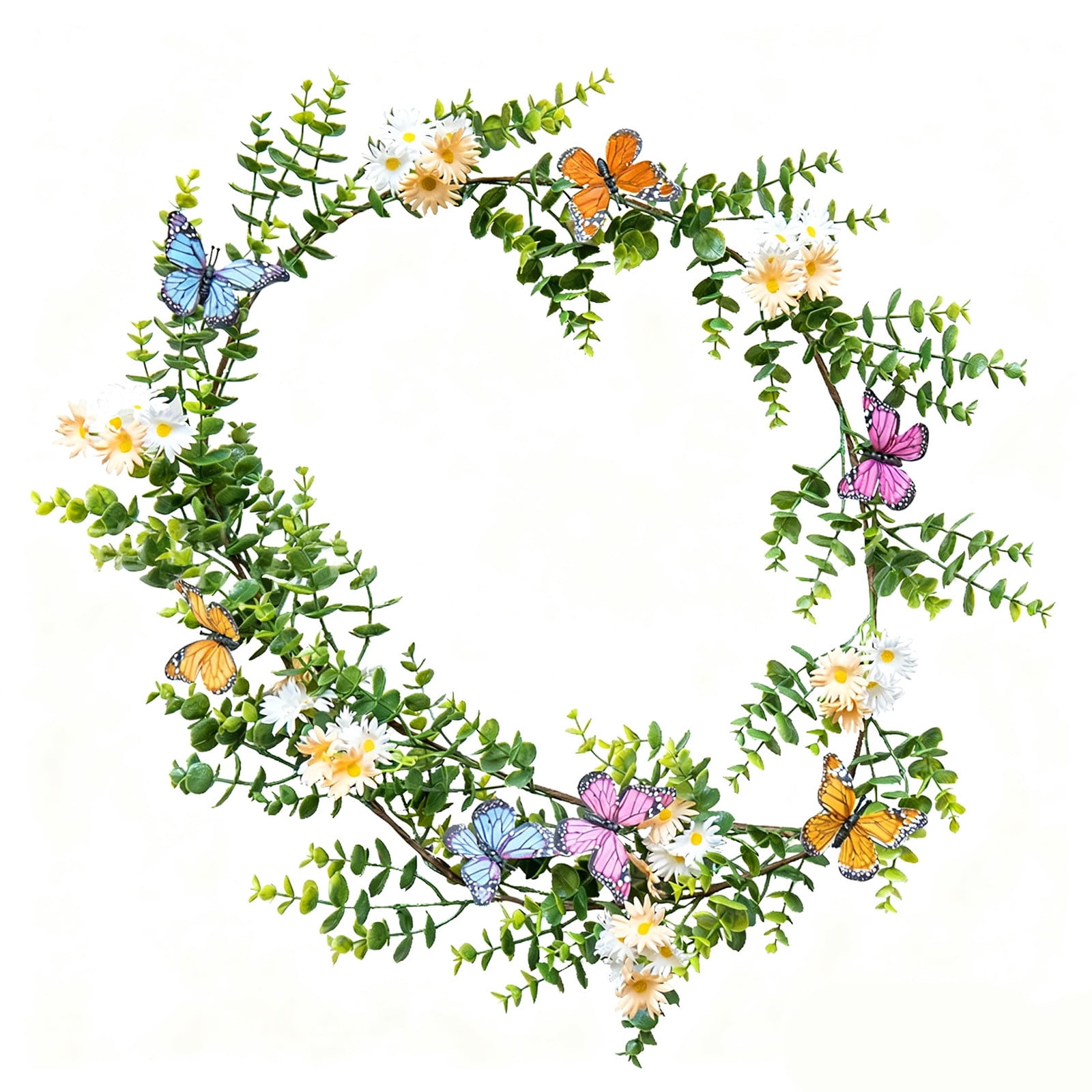 Artificial Flower Vine Garland Daisy Butterfly Spring Garland Not ...
