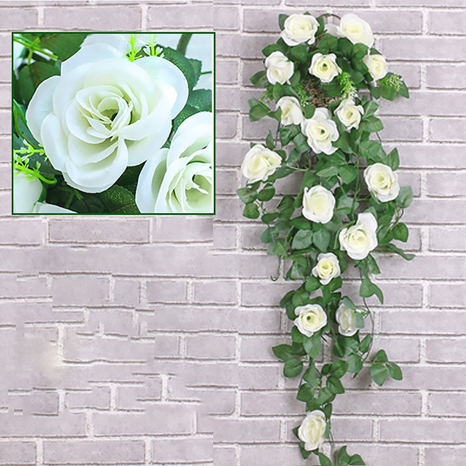 Artificial Flower Vine Home Gadgets Simulation Rose Vine Wall Hanging ...