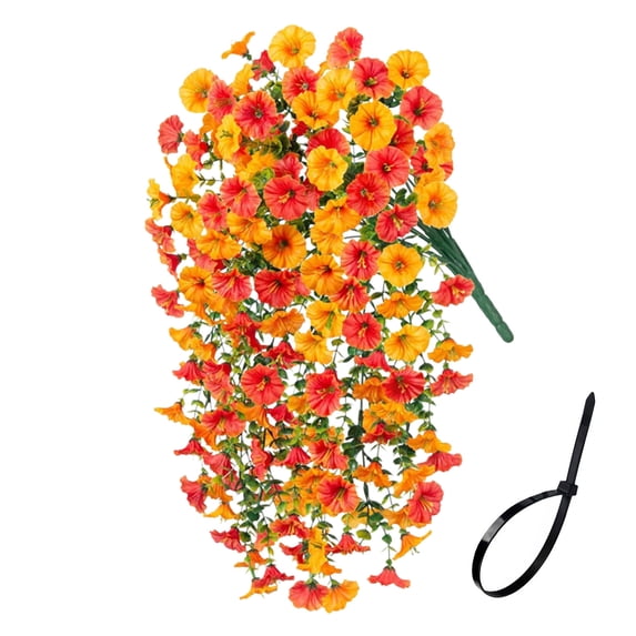 Artificial Flower Vine Wall Hanging Garland Lifelike Flowering Vines ...
