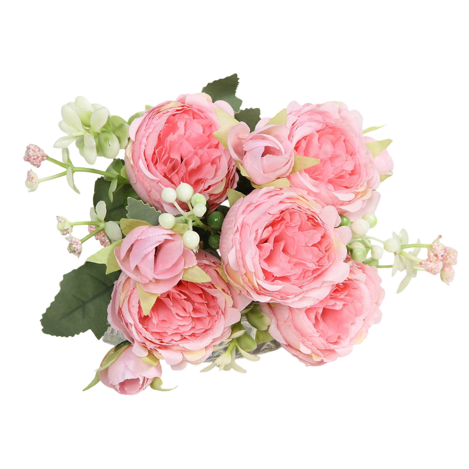 Artificial Flower Wall Decor - Handcrafted Faux Rose Bouquet for Home ...