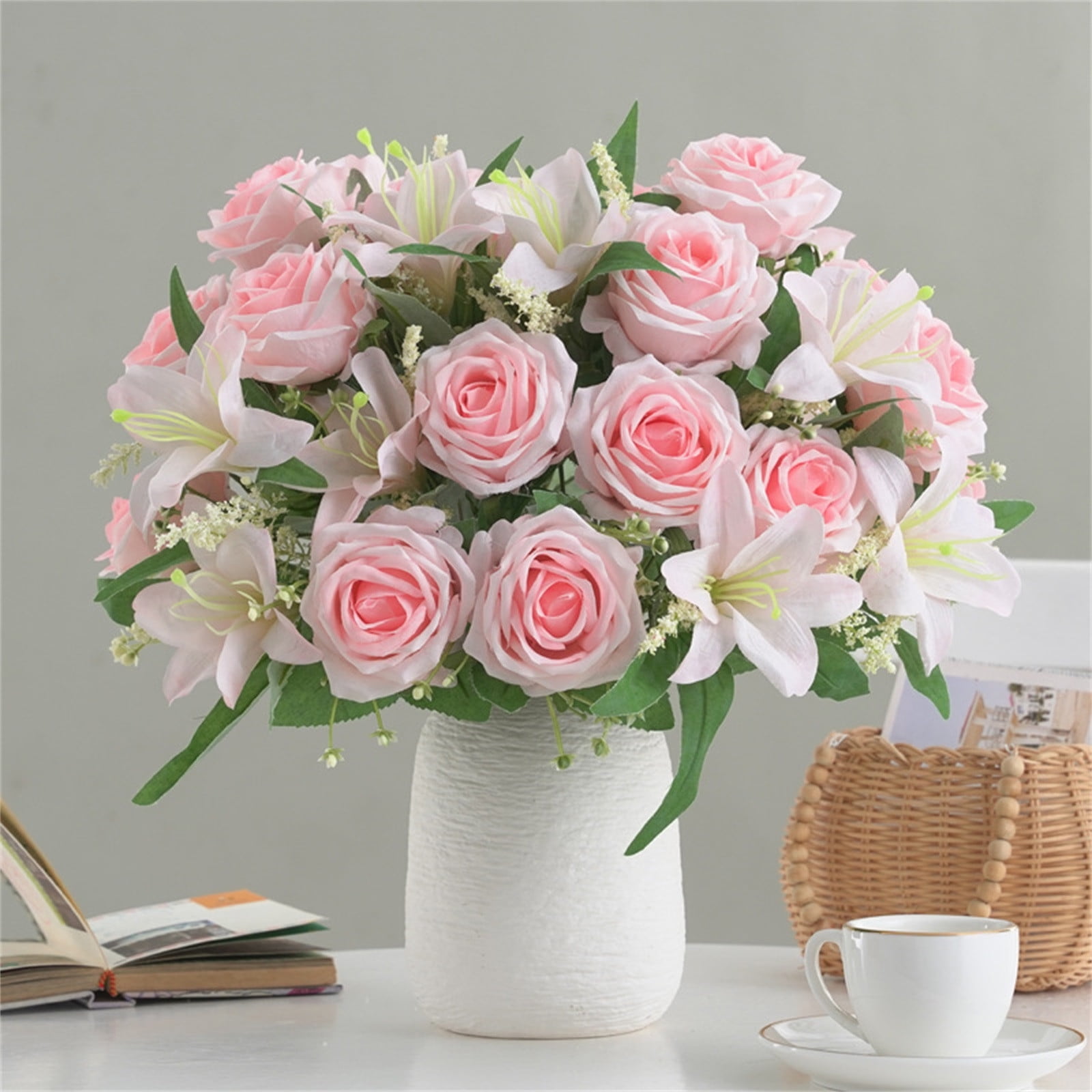 Artificial Flower Wall, Home Wedding Decoration, 12-Piece Set, Handheld ...
