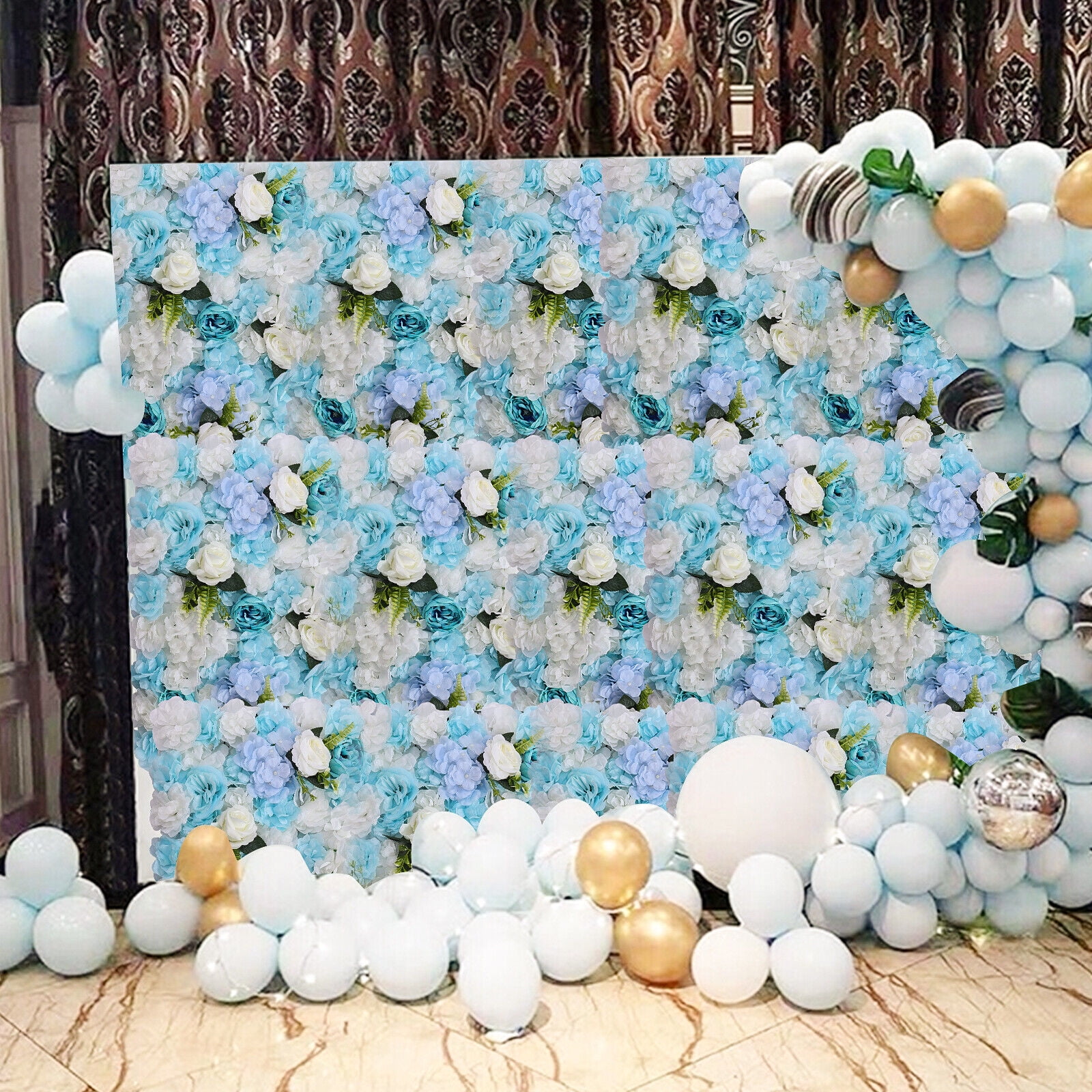 Artificial Flower Wall Panel Indoor Outdoor Flower Wall Panel Wedding ...