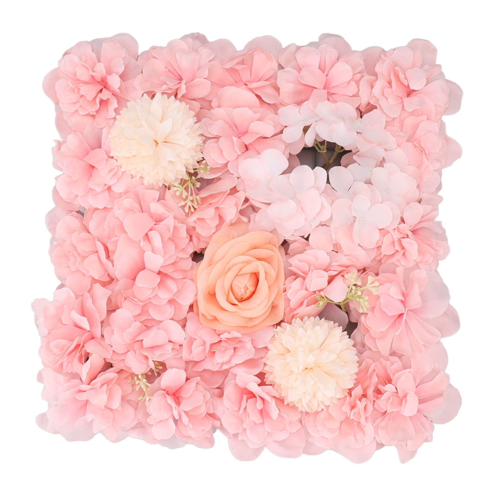 Artificial Flower Wall Panels Simulation Silk Rose Flower Wall Decor ...