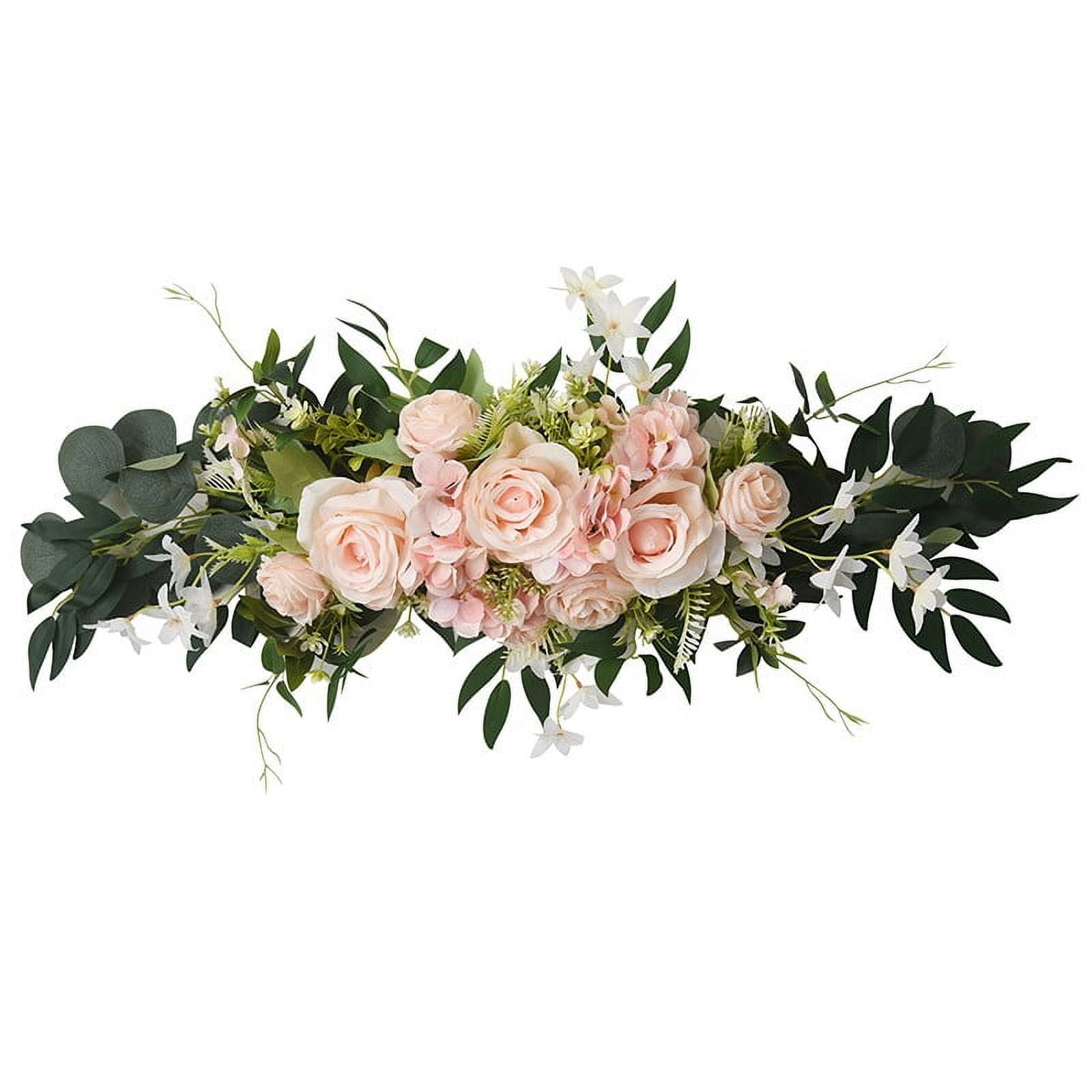Artificial Flower Wedding Chair Back Flower Table Flower Strip Door ...