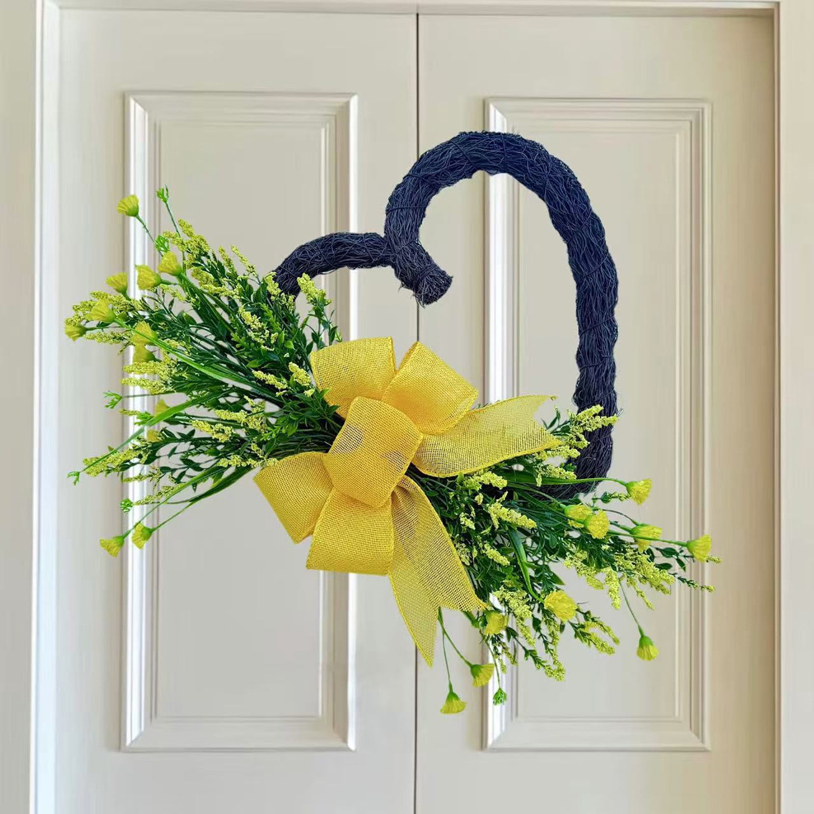 Artificial Flower Wreath Front Door Decor, Valentine'S Day Flower ...