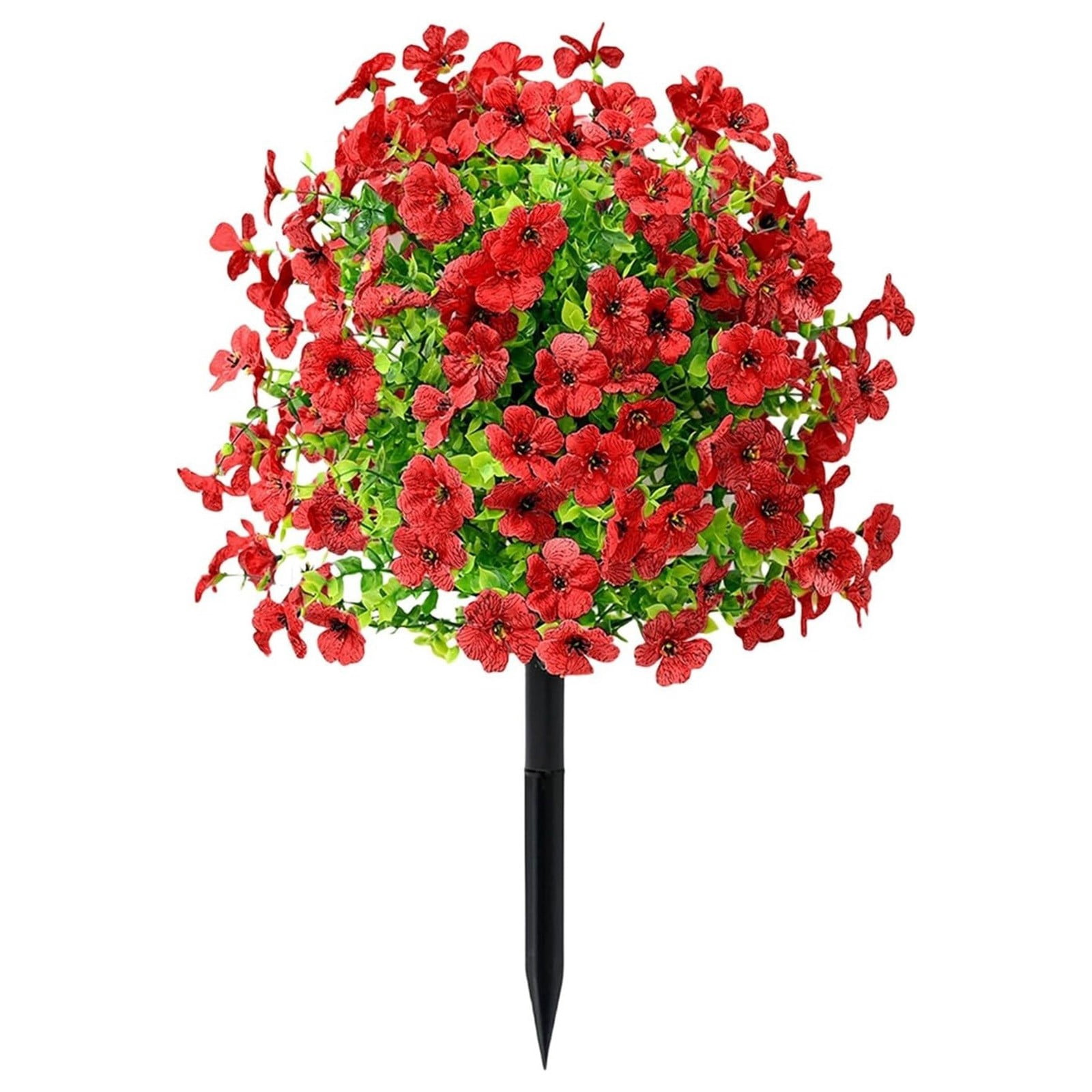 Artificial Flower with Garden Stake Uv Resistant Realistic Morning ...