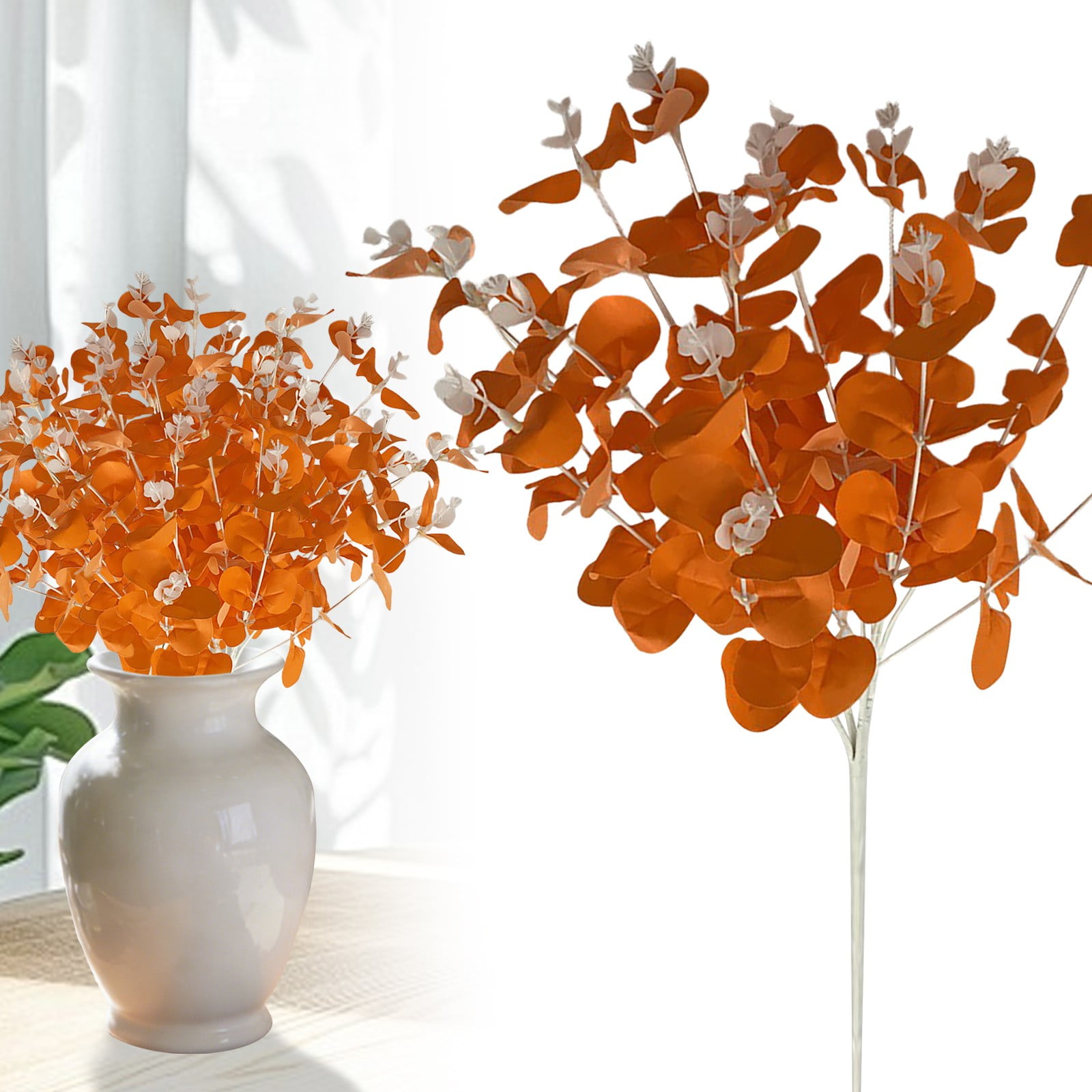 Artificial Flowers,1 Bundles Artificial Flowers Cemetery Flower Plastic ...