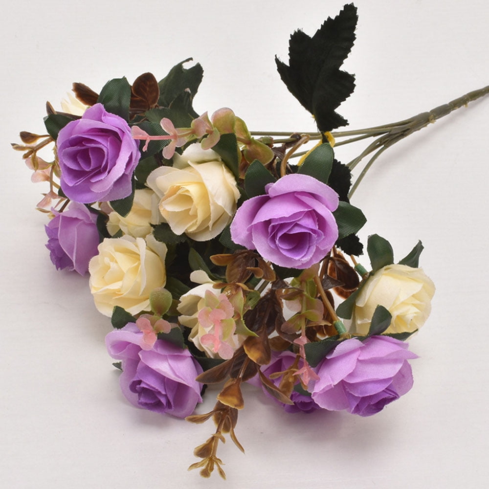 TITOUMI Artificial Flowers,2 Packs of Artificial Roses.24 Little Rose ...