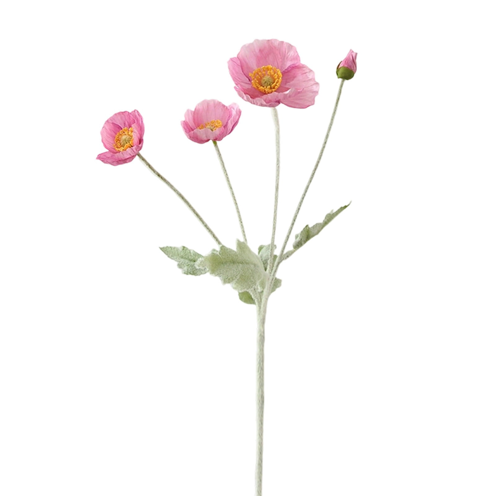 Artificial Flowers 4 Heads Stems - Lifelike Touch Silk Flowers for Home ...