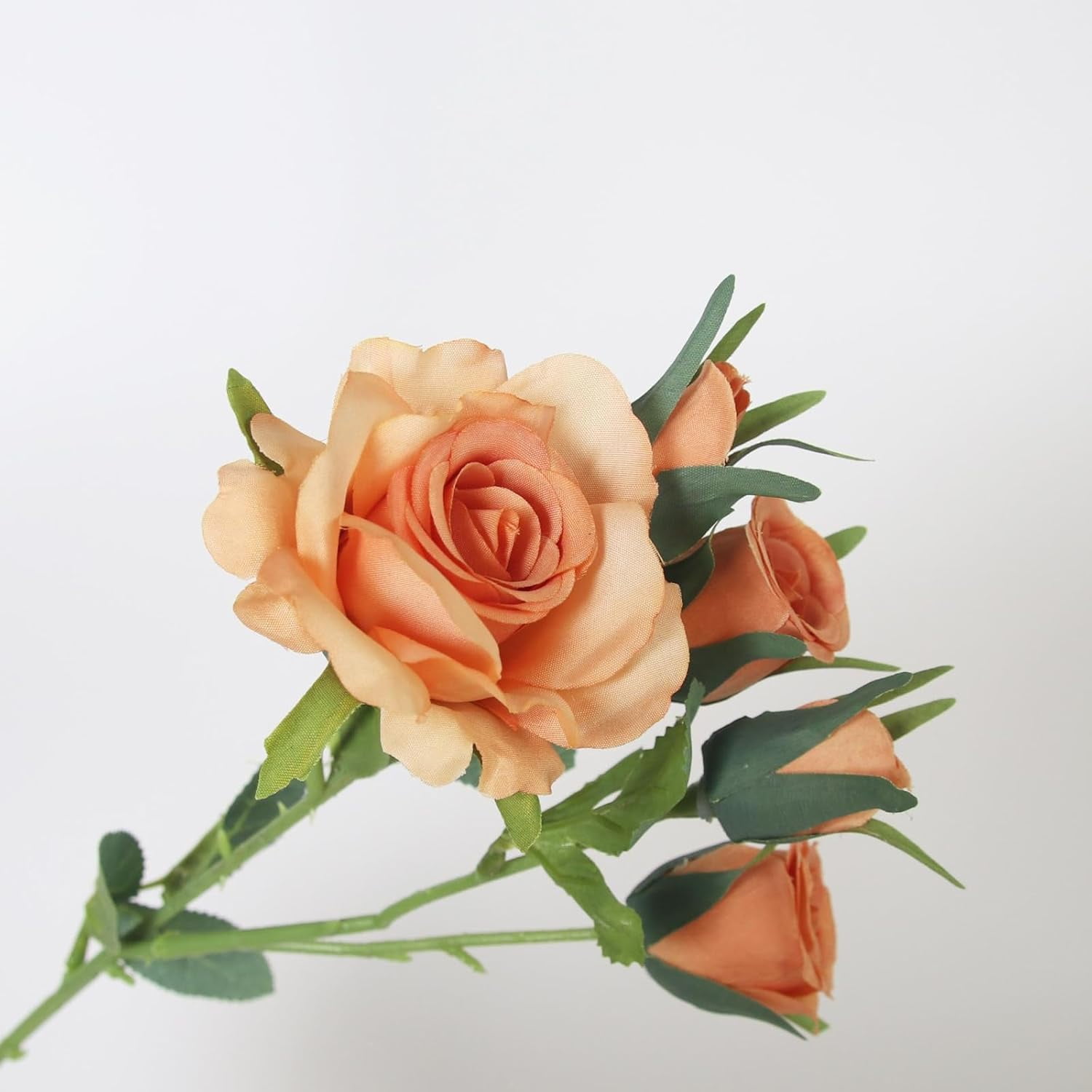 Artificial Flowers 5 Korean Roses Bouquets Artificial Green Plants Fake ...