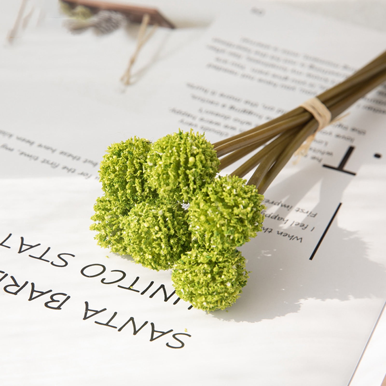 Artificial Flowers 6pcs Open Flower Bouquet Faux Flower Stems for ...