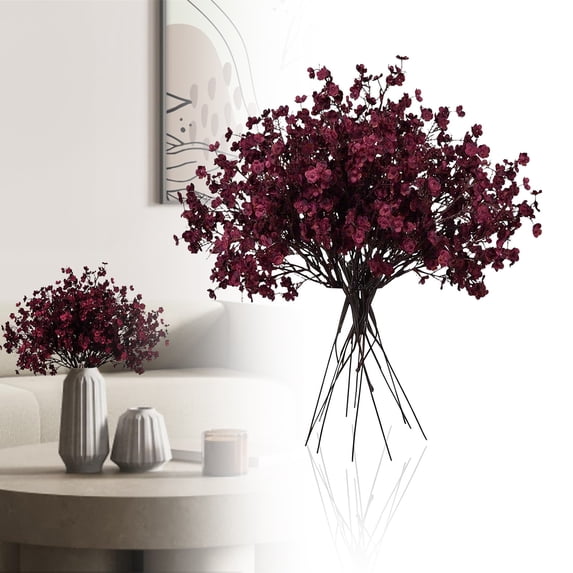 Artificial Flowers,8PCS Artificial Flowers Gypsophila Cherry & For Home ...